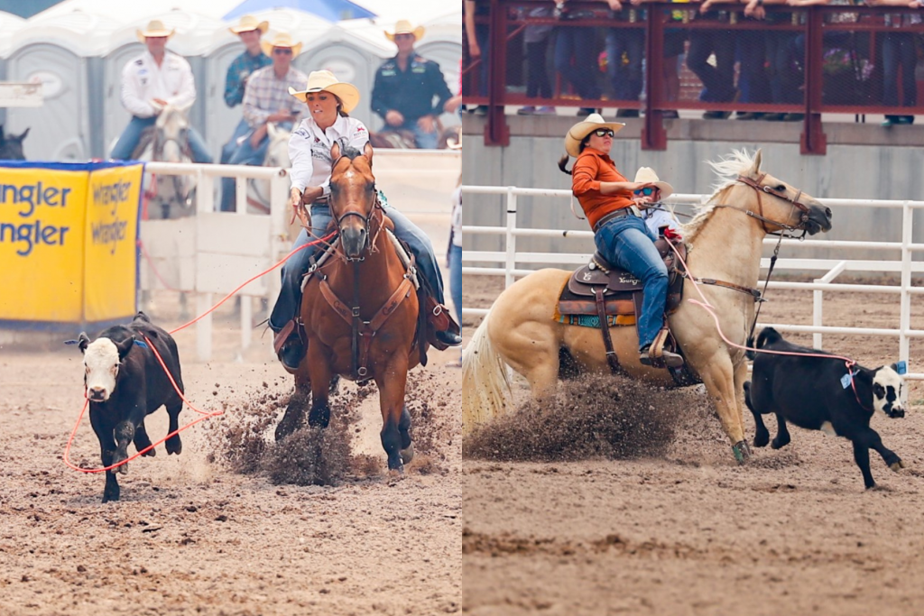 Tiffany Schieck and Macy Young Split Cheyenne Breakaway Win